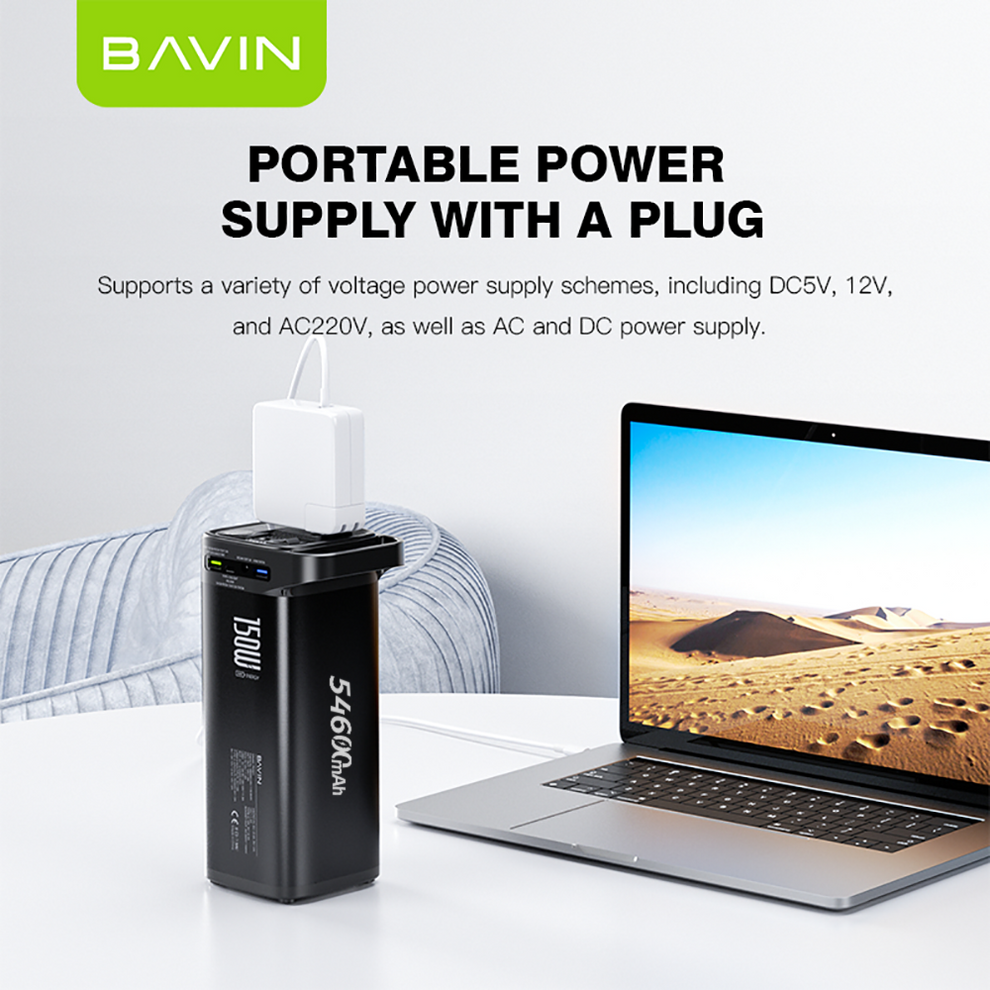 BAVIN Y-PC021 48000mAh / 54600mAh 150W Mini Portable Powerbank