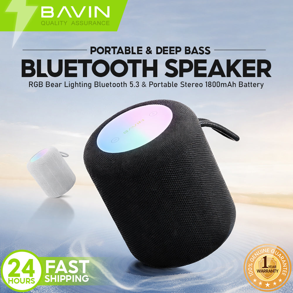 BAVIN BM36 Hi-Res Portable Wireless Bluetooth Speaker Big Sound Deep B