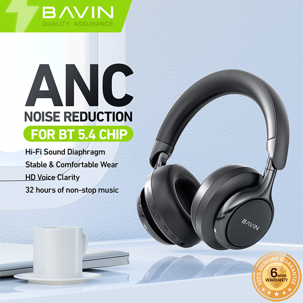 【Christmas Gift】BAVIN BH60 Wireless Bluetooth5.4 Headset w/ ANC Noise
