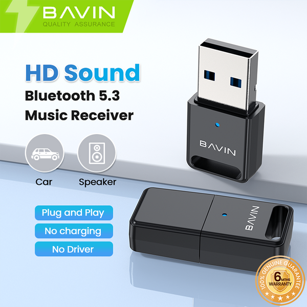 BAVIN 10 HD Sound BT 5.3 Music Receiver Plug and Play w/ 20m Distance