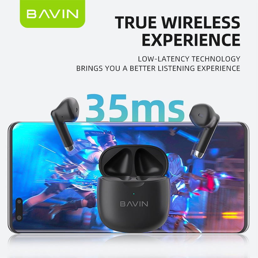 BAVIN HB-BA-19 TWS Wireless Bluetooth 5.3 Earbuds w/ HiFi Stereo Sound