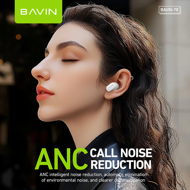 BAVIN BA78 HiFi TWS Wireless Bluetooth 5.4 Earbuds w/ ANC | Touch Cont