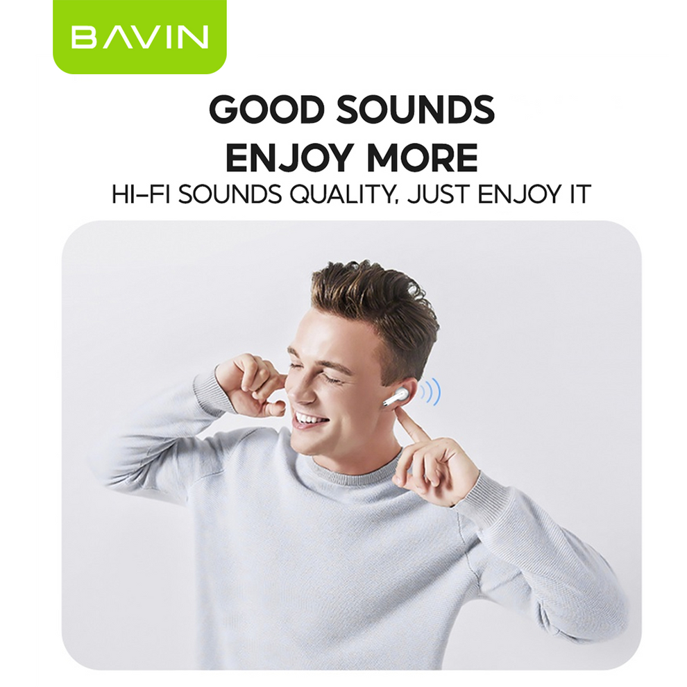 BAVIN HB-BA-19 TWS Wireless Bluetooth 5.3 Earbuds w/ HiFi Stereo Sound