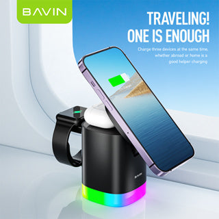 【New Year Deals】BAVIN PC1033 3in1 Magnetic Wireless Charger Fast Charg