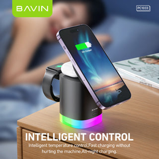 【New Year Deals】BAVIN PC1033 3in1 Magnetic Wireless Charger Fast Charg