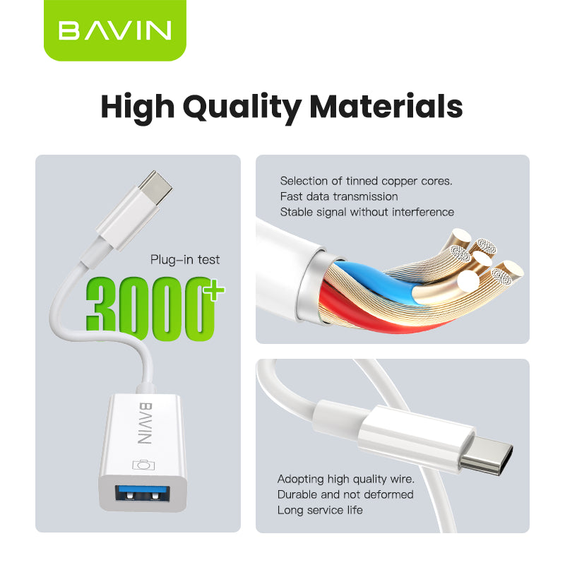 BAVIN U-O-30 OTG Adapter Type-C/iPhone to USB