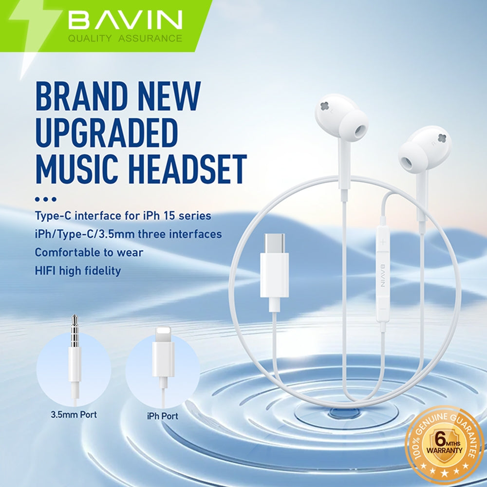 BAVIN HX869-XX Hi-Res Stereo Wired Earphones