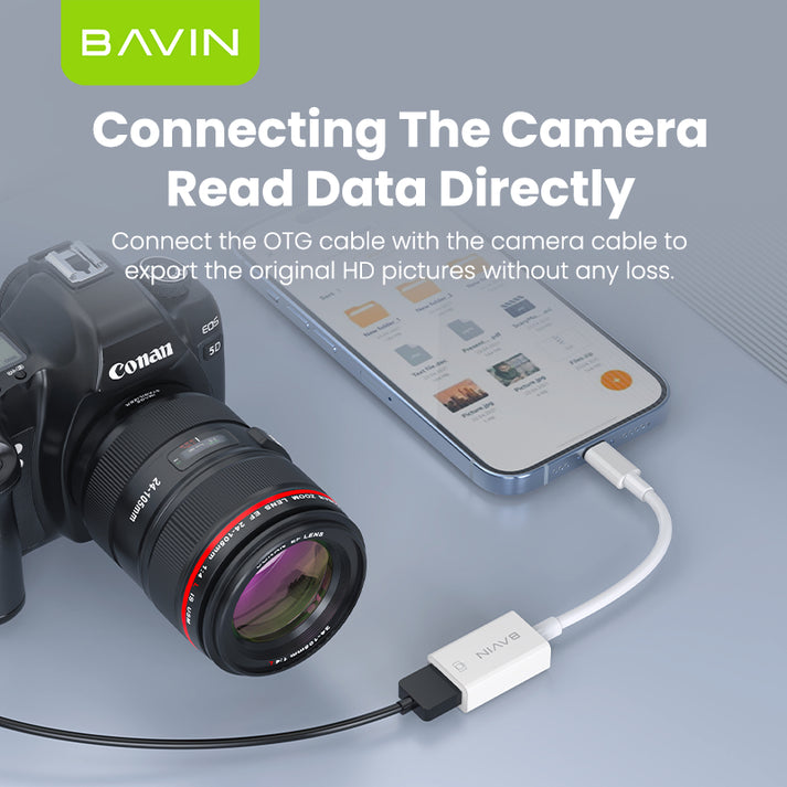 BAVIN U-O-30 OTG Adapter Type-C/iPhone to USB