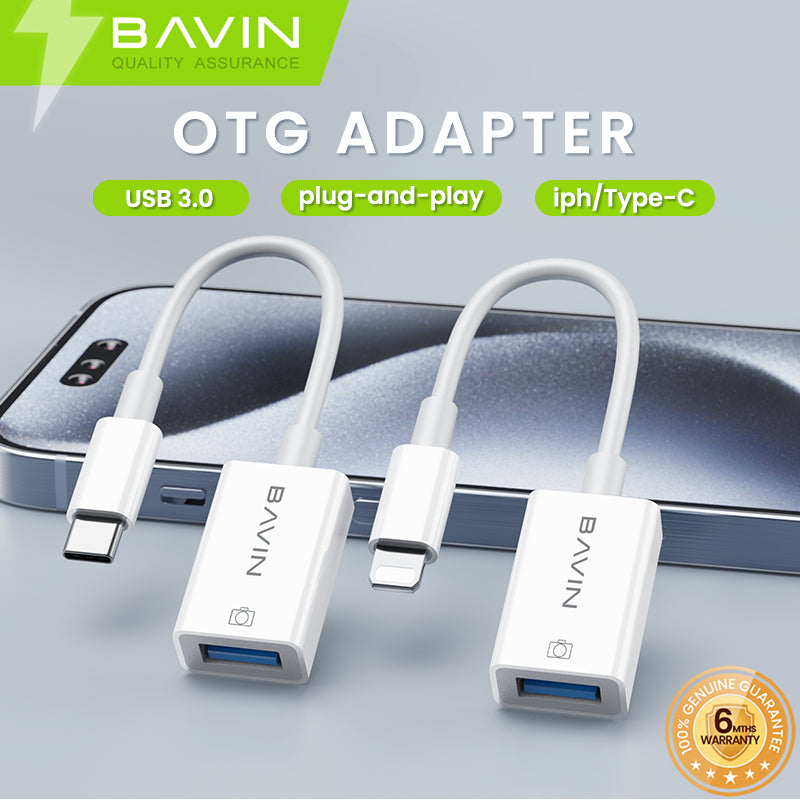 BAVIN U-O-30 OTG Adapter Type-C/iPhone to USB